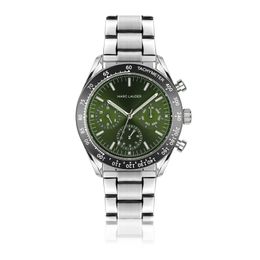 Quarzuhr MARC LAUDER "MD6-B090S", silber, Armbanduhren, Herren, Quarzuhr