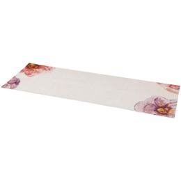 Villeroy & Boch Tischl&auml;ufer VILLEROY & BOCH "Tischl&auml;ufer Rose Garden 143 x 49 cm rosa", rosa, B:49cm H:2mm L:143cm, Obermaterial: 100% Baumwolle CO., Tischdecken, waschbar bis 40 Grad C