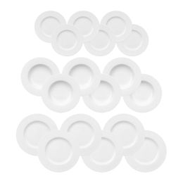 Villeroy & Boch Geschirr-Set VILLEROY & BOCH "Starter-Set Royal wei&szlig;", wei&szlig;, 18, Porzellan, Geschirr-Sets, Geschirr-Set, Sp&uuml;lmaschinengeeignet, Mikrowellenfest