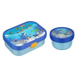 Lunchbox Mepal "Obst- und Bentobox Campus (2025) 300 & 750 ml 2er Set", bunt (tropical ocean), B:2cm H:2cm L:2cm, Kunststoff, Lebensmittelaufbewahrungsbeh&auml;lter, Lunchbox, Sp&uuml;lmaschinengeeignet
