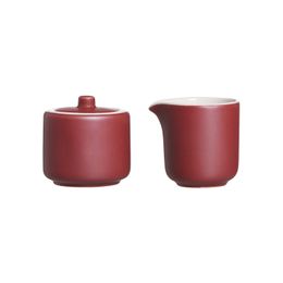 Ritzenhoff & Breker Milch- und Zuckerset RITZENHOFF & BREKER "Milch- und Zuckerset Jasper 2er Set", lila (beere), 2, Keramik, Geschirr-Sets, Sp&uuml;lmaschinengeeignet