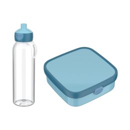 Lunchbox Mepal "Pausenset XL Campus (2025) 2er Set", blau (cool blau), B:2cm H:2cm L:2cm, ABS-Kunststoff, Lebensmittelaufbewahrungsbeh&auml;lter, Lunchbox, Sp&uuml;lmaschinengeeignet