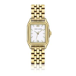 Quarzuhr MARC LAUDER "MG1-B094G", gold, Armbanduhren, Damen, Quarzuhr