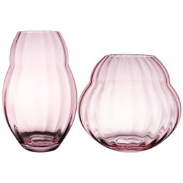 Villeroy & Boch Dekovase VILLEROY & BOCH "Vasen-Set Rose Garden Home 17 cm & 20 cm 2er Set ros&eacute;", rosa (ros&eacute;), B:2cm H:2cm T:2cm, Vasen