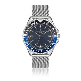 Quarzuhr PHILIPP BLANC "PD3-B010S", silber, Armbanduhren, Herren, Quarzuhr
