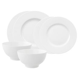 Villeroy & Boch Geschirr-Set VILLEROY & BOCH "Basic-Set Royal 6er Set wei&szlig;", wei&szlig;, 6, Porzellan, Geschirr-Sets, Geschirr-Set, Sp&uuml;lmaschinengeeignet, Mikrowellengeeignet