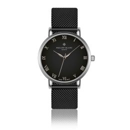 Quarzuhr PHILIPP BLANC "PA6-B040B", schwarz, Armbanduhren, Herren, Quarzuhr
