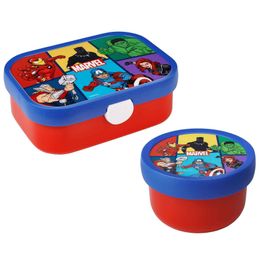 Lunchbox Mepal "Obst- und Bentobox Avengers Campus 300 & 750 ml bunt", bunt, B:2cm H:2cm L:2cm, Kunststoff, Lebensmittelaufbewahrungsbeh&auml;lter, Lunchbox