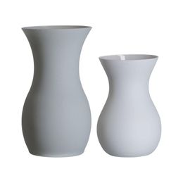 Ritzenhoff & Breker Dekovase RITZENHOFF & BREKER "Vasen-Set Annalena 2er Set", grau, B:2cm H:2cm T:2cm, Vasen, Handw&auml;sche wird empfohlen