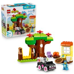 Konstruktionsspielsteine Lego "Pizza-Schwestern mit Muffin und Bluey (10469), Lego DUPLO Bluey", bunt, Spielbausteine, Kinder, Kunststoff, Made in Europe