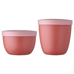 Lunchbox Mepal "Snackpots Ellipse 350 & 500 ml 2er Set", bunt (vivid mauve), B:2cm H:2cm L:2cm &Oslash;:10,7cm, Kunststoff, Lebensmittelaufbewahrungsbeh&auml;lter, Lunchbox, Sp&uuml;lmaschinengeeignet, Mikrowellengeeignet (ohne Deckel)