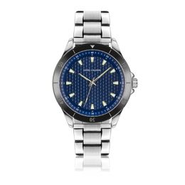 Quarzuhr MARC LAUDER "MD4-B090S", silber, Armbanduhren, Herren, Quarzuhr