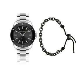 Quarzuhr MARC LAUDER "SMD2-1", silber, Armbanduhren, Herren, Quarzuhr
