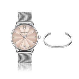 Quarzuhr ISABELLA FORD "SFB5-2", silber, Armbanduhren, Damen, Quarzuhr