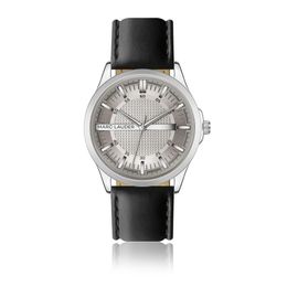 Quarzuhr MARC LAUDER "MF5-S012S", schwarz, Armbanduhren, Herren, Quarzuhr