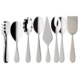 Villeroy & Boch Besteck-Set VILLEROY & BOCH "Servierbesteck Sereno XXL 7er Set silber", silber, 7, Essbesteck-Sets, Sp&uuml;lmaschinenfest