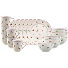 Villeroy & Boch Geschirr-Set VILLEROY & BOCH "Fr&uuml;hst&uuml;cks-Set Petite Fleur 18er Set bunt", bunt, 18, Porzellan, Geschirr-Sets, Geschirr-Set, Sp&uuml;lmaschinenfest, Mikrowellensicher