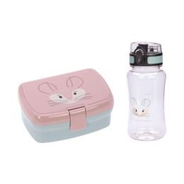 L&auml;ssig Lunchbox L&Auml;SSIG "Brotdose und Trinkflasche About Friends", rosa (chinchilla), B:2cm H:2cm L:2cm, Kunststoff, Lebensmittelaufbewahrungsbeh&auml;lter, Lunchbox