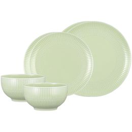 Geschirr-Set Seltmann Weiden "Basic-Set Amina 6er Set", gr&uuml;n (seladon), 6, Porzellan, Geschirr-Sets, Geschirr-Set, Sp&uuml;lmaschinenfest, Mikrowellensicher, Ofenfest