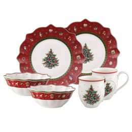 Villeroy & Boch Geschirr-Set VILLEROY & BOCH "Fr&uuml;hst&uuml;cks-Set Toy's Delight 6er Set bunt", bunt, 6, Porzellan, Geschirr-Sets, Geschirr-Set, Handw&auml;sche wird empfohlen