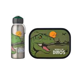 Lunchbox Mepal "Brotdose + Thermoflasche Campus 2er Set", gr&uuml;n (dino world), B:2cm H:2cm L:2cm, Kunststoff, Lebensmittelaufbewahrungsbeh&auml;lter, Lunchbox