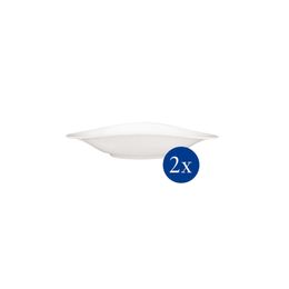 Villeroy & Boch Pastateller VILLEROY & BOCH "Pastateller Vapiano 2er Set wei&szlig;", wei&szlig;, B:2cm H:2cm L:2cm T:2cm &Oslash;:0,01cm, Speiseteller, Sp&uuml;lmaschinenfest, Mikrowellensicher