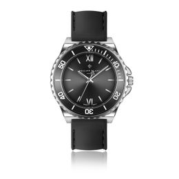 Quarzuhr PHILIPP BLANC "PD2-S170S", schwarz, Armbanduhren, Herren, Quarzuhr