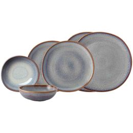 Geschirr-Set "Basic-Set Lave 6er Set", beige, 6, Steingut, LIKE. BY VILLEROY & BOCH, Geschirr-Sets, Geschirr-Set, Sp&uuml;lmaschinengeeignet, Mikrowellenfest