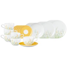 Geschirr-Set Seltmann Weiden "Kombiservice Liberty Meadow Grasses 30er Set gelb", gelb, 30, Porzellan, Geschirr-Sets, Geschirr-Set, Sp&uuml;lmaschinenfest, Mikrowellensicher, Ofenfest