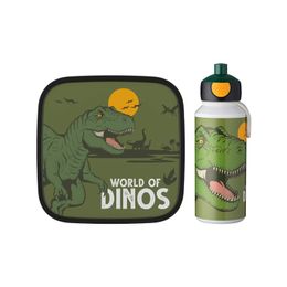 Lunchbox Mepal "Lunchset XL Campus (2025)", gr&uuml;n (dino), B:2cm H:2cm L:2cm, Lebensmittelaufbewahrungsbeh&auml;lter, Lunchbox, Sp&uuml;lmaschinenfest