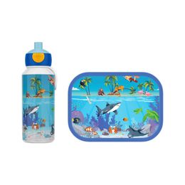 Lunchbox Mepal "Lunchset Campus 2er Set", bunt (tropical ocean), B:2cm H:2cm L:2cm, ABS-Kunststoff, Lebensmittelaufbewahrungsbeh&auml;lter, Lunchbox