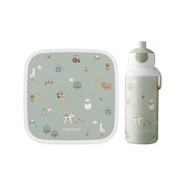 Lunchbox Mepal "Lunchset XL Campus (2025)", gr&uuml;n (little farm), B:2cm H:2cm L:2cm, Lebensmittelaufbewahrungsbeh&auml;lter, Lunchbox, Sp&uuml;lmaschinenfest
