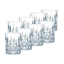 Whiskyglas Nachtmann "Whiskygl&auml;ser Noblesse 295 ml 8er Set transparent", bunt (transparent), B:2cm H:2cm, Glas, Trinkgef&auml;&szlig;e, Whiskyglas, Erh&ouml;hte Bruchfestigkeit, Kristallglas, sp&uuml;lmaschinenfest