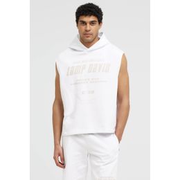 Kapuzensweatshirt CAMP DAVID, Herren, Gr. L, wei&szlig;, Material: 100% Baumwolle, bedruckt, regular fit normal, Rundhals, eingesetzt gerader Abschluss, Sweatshirts, aus Baumwolle