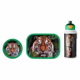 Lunchbox Mepal "Lunchset Campus 3er Set", bunt (wild tiger), B:2cm H:2cm L:2cm, ABS-Kunststoff, Lebensmittelaufbewahrungsbeh&auml;lter, Lunchbox