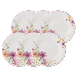 Villeroy & Boch Fr&uuml;hst&uuml;cksteller VILLEROY & BOCH "Fr&uuml;hst&uuml;cksteller Mariefleur Basic &oslash; 21 cm 6er Set bunt", bunt, B:2cm H:2cm L:2cm T:2cm &Oslash;:21cm, Speiseteller, Sp&uuml;lmaschinengeeignet, Mikrowellenfest