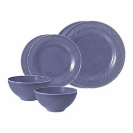 Geschirr-Set Seltmann Weiden "Basic-Set Beat Color Glaze 6er Set", lila (fliederblau), 6, Porzellan, Geschirr-Sets, Geschirr-Set, Sp&uuml;lmaschinengeeignet, Mikrowellenfest, Ofenfest
