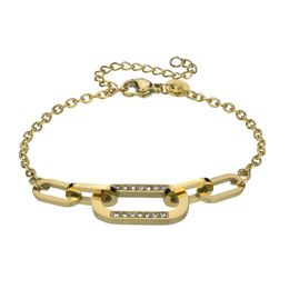 Armband MARC LAUDER "MBA19GG", gold, Armb&auml;nder, Damen, 20,5cm, Edelstahl, Armband