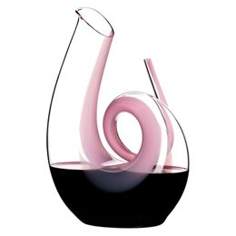 Dekanter "Dekanter Curly 26,5 cm pink", pink, B:2cm H:26,5cm T:2cm, RIEDEL THE WINE GLASS COMPANY, Karaffen, Handw&auml;sche wird empfohlen