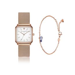 Quarzuhr AMELIA PARKER "SAD7-1", rose gold, Armbanduhren, Damen, Quarzuhr