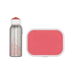 Lunchbox Mepal "Brotdose + Thermoflasche Campus 2er Set", pink, B:2cm H:2cm L:2cm, Kunststoff, Lebensmittelaufbewahrungsbeh&auml;lter, Lunchbox