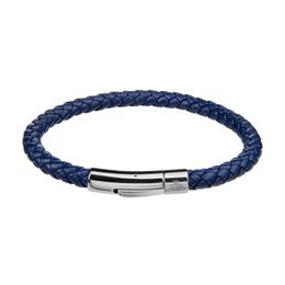 Armband PHILIPP BLANC "PBA03LS", dunkelblau, Armb&auml;nder, Herren, 21cm, Leder, Armband