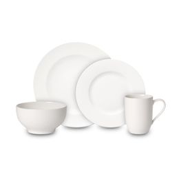 Villeroy & Boch Geschirr-Set VILLEROY & BOCH "Basic-Set For Me 8er Set wei&szlig;", wei&szlig;, 8, Porzellan, Geschirr-Sets, Geschirr-Set, Sp&uuml;lmaschinengeeignet, Mikrowellengeeignet