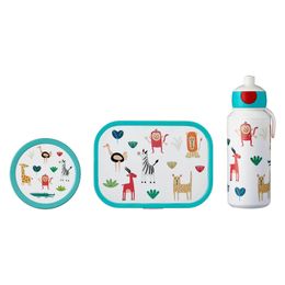 Lunchbox Mepal "Lunchset Campus 3er Set", bunt (animal friends), B:2cm H:2cm L:2cm, ABS-Kunststoff, Lebensmittelaufbewahrungsbeh&auml;lter, Lunchbox