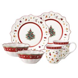 Villeroy & Boch Geschirr-Set VILLEROY & BOCH "Fr&uuml;hst&uuml;cks-Set Toy's Delight 6er Set bunt", bunt, 6, Porzellan, Geschirr-Sets, Geschirr-Set, Handw&auml;sche wird empfohlen
