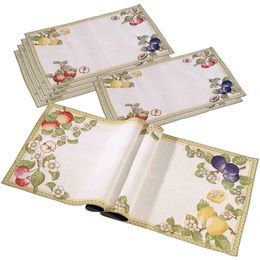 Villeroy & Boch Platzset VILLEROY & BOCH "Tischset French Garden 7er Set bunt", bunt, B:2cm H:2mm L:2cm, Platzsets, waschbar bis 40 Grad C