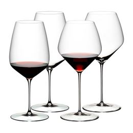 Rotweinglas "Rotweingl&auml;ser Veloce 4er Set transparent", bunt (transparent), B:2cm H:2cm, Glas, RIEDEL THE WINE GLASS COMPANY, Trinkgef&auml;&szlig;e, Rotweinglas, Sp&uuml;lmaschinengeeignet