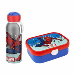 Lunchbox Mepal "Lunchset mit Thermoflasche Campus 2er Set", bunt (spiderman), B:2cm H:2cm L:2cm, Kunststoff, Lebensmittelaufbewahrungsbeh&auml;lter, Lunchbox, Sp&uuml;lmaschinengeeignet