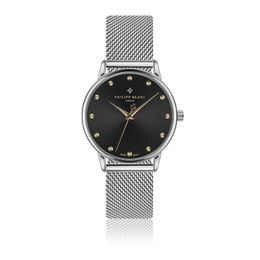 Quarzuhr PHILIPP BLANC "PC7-B018S", silber, Armbanduhren, Damen, Quarzuhr