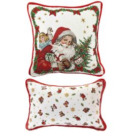 Villeroy & Boch Kopfkissen VILLEROY & BOCH "Kissen-Set Toy's Fantasy 2er Set bunt", bunt, B:2cm H:2cm L:2cm, Obermaterial: 100% Baumwolle CO., Kopfkissen